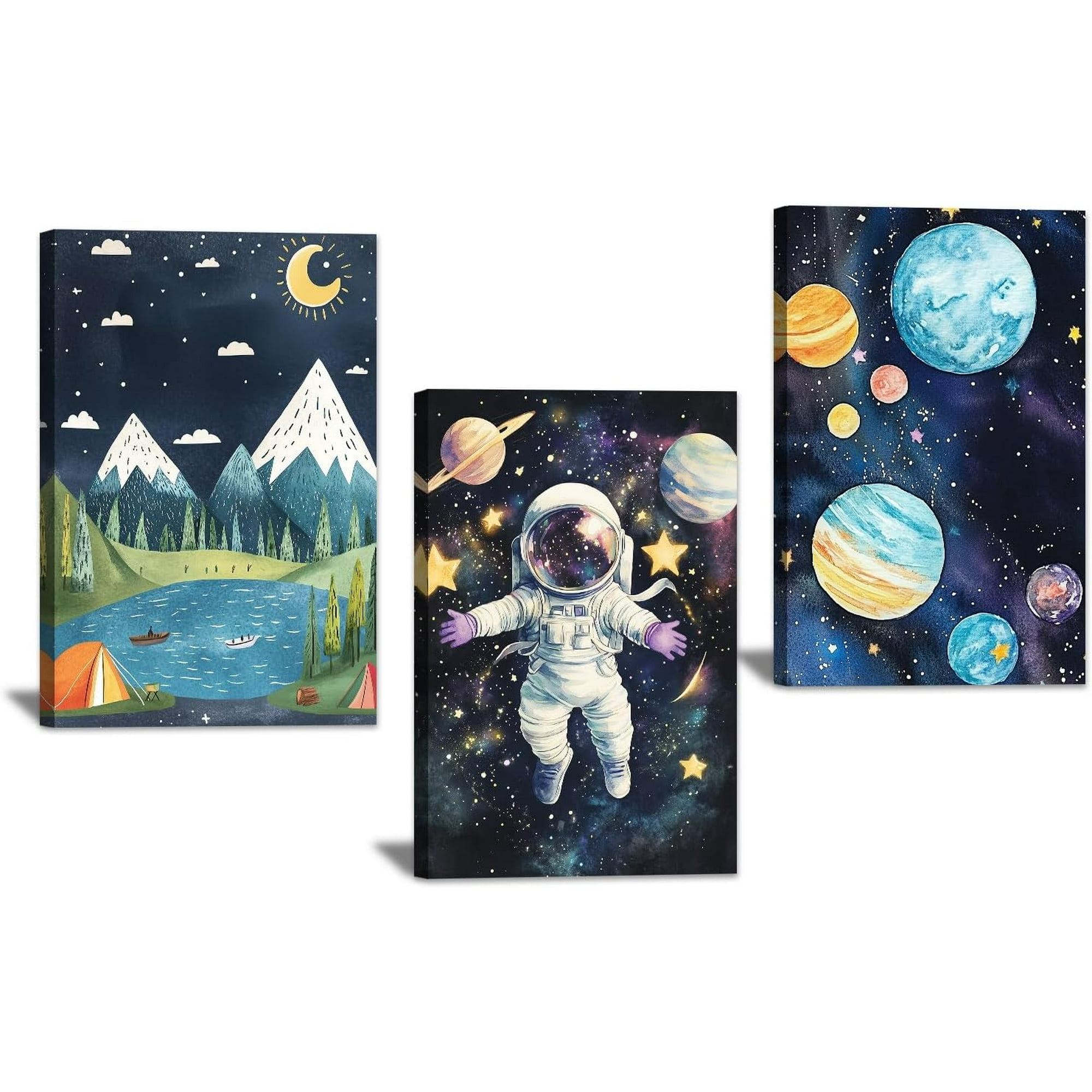Click here for 51 Media Space Nursery Pictures Wall Art 3 Pieces... prices
