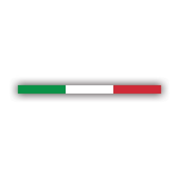 Thin Italian Flag Stripe Sticker Decal - Self Adhesive Vinyl - Weatherproof - Made in USA ...