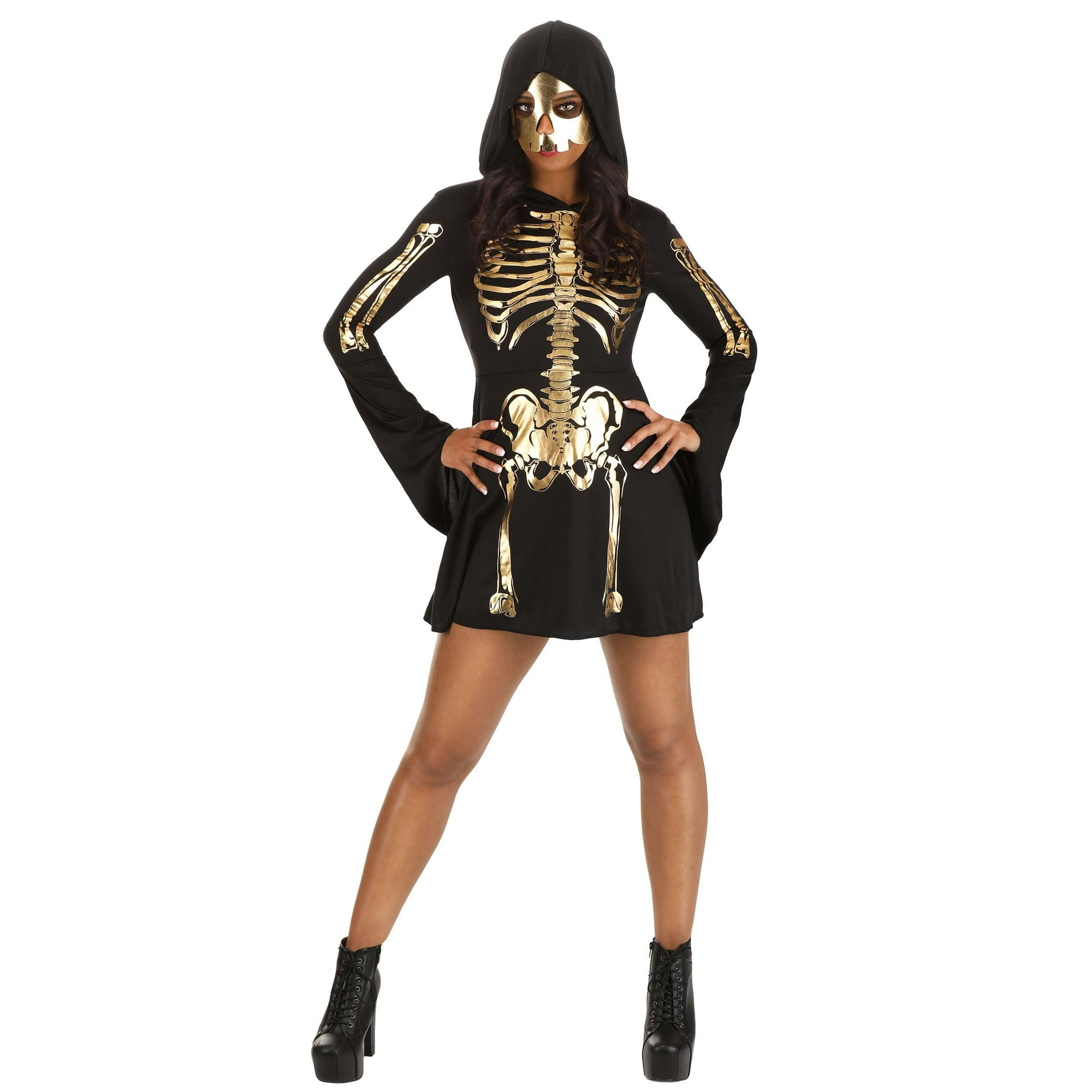 Click here for Jerry Leigh Womens Gilded Skeleton Dress Costume L prices