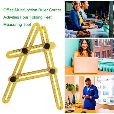 Office Multifunction Ruler Four Corners Activities Four Folding Feet ...