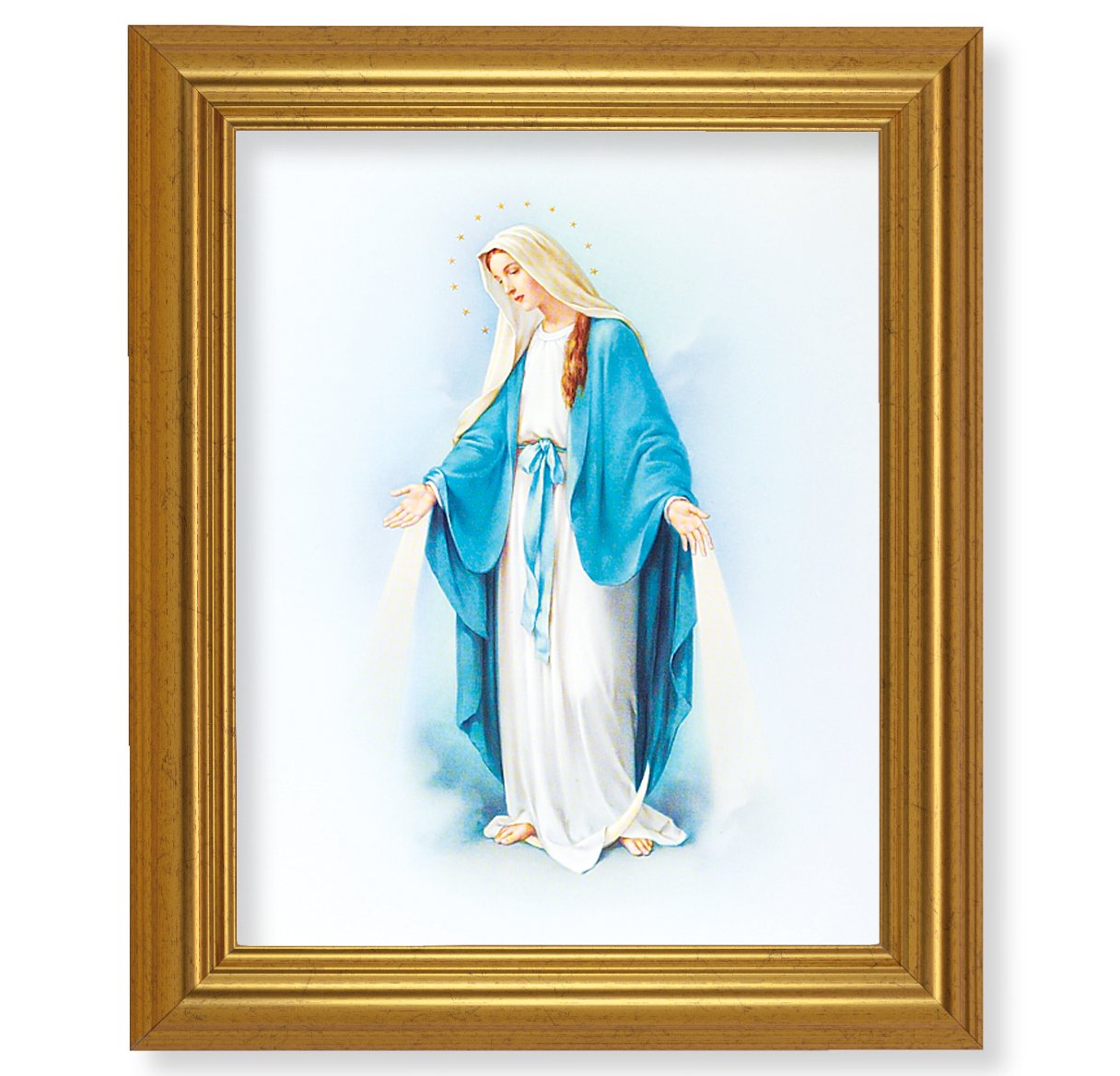Our Lady of Grace Picture Framed Wall Art Decor, Large, Antique Gold ...