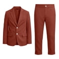 MKOSPLRT Boys School Uniform Suit Set 2 Pieces Long Sleeve Solid Blazer ...