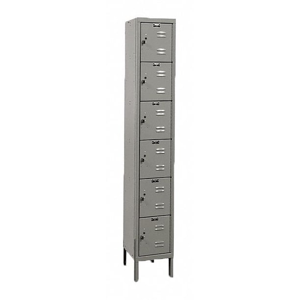 Hallowell Lckr,6x1Lckr,Dark Gray,78"x12"x15",Assm U1258-6A-HG - Walmart.com