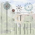 Stargarden Metal Wind Spinner,Two-Way MMF7 Wind Sculptures,360 Degrees ...