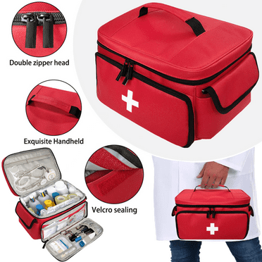 XYRSRUW Portable Medicines Bag, Travel Medication Organizer Pouch ...