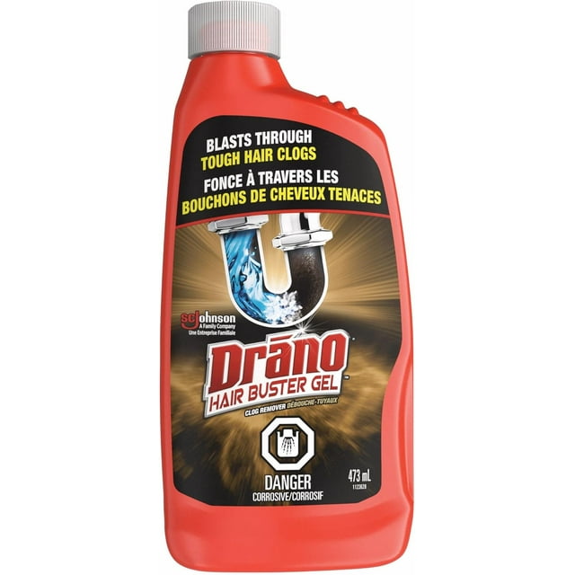 Drano Gel Déboucheur de Cheveux, Déboucheur et Nettoyant pour Drains de ...