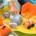 KidKraft Safari 2-in-1 Play Ride-On Toy with Animal Sounds, 9 Pieces ...