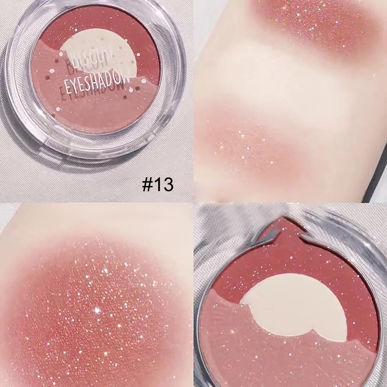 Cara Lady Waterproof Baking Color Matching Pearl Glitter Eyeshadow ...