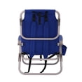 (2 pack) Mainstays Reclining & Lay Flat Backpack Beach Chair, Blue ...