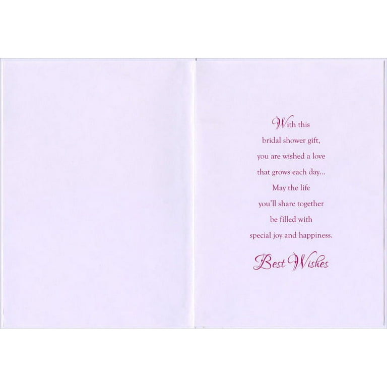 Bridal Shower Card Insides
