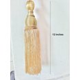 WONIU 2 Pack Tassel Curtain Holdbacks Rope Curtains Tiebacks, Golden ...