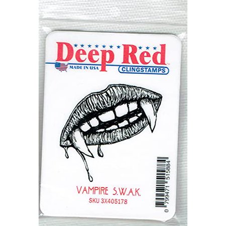 Deep Red Stamps Vampire SWAK Rubber Cling Stamp | Walmart Canada