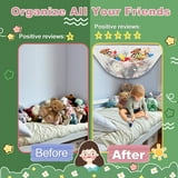 Stuffed Animal Net Hammock for Plushie Toys - Large 2 Pack | Corner ...