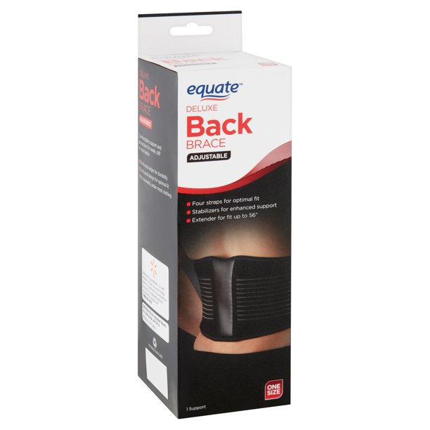 Equate Deluxe Adjustable Back Brace, One Size - Walmart.com