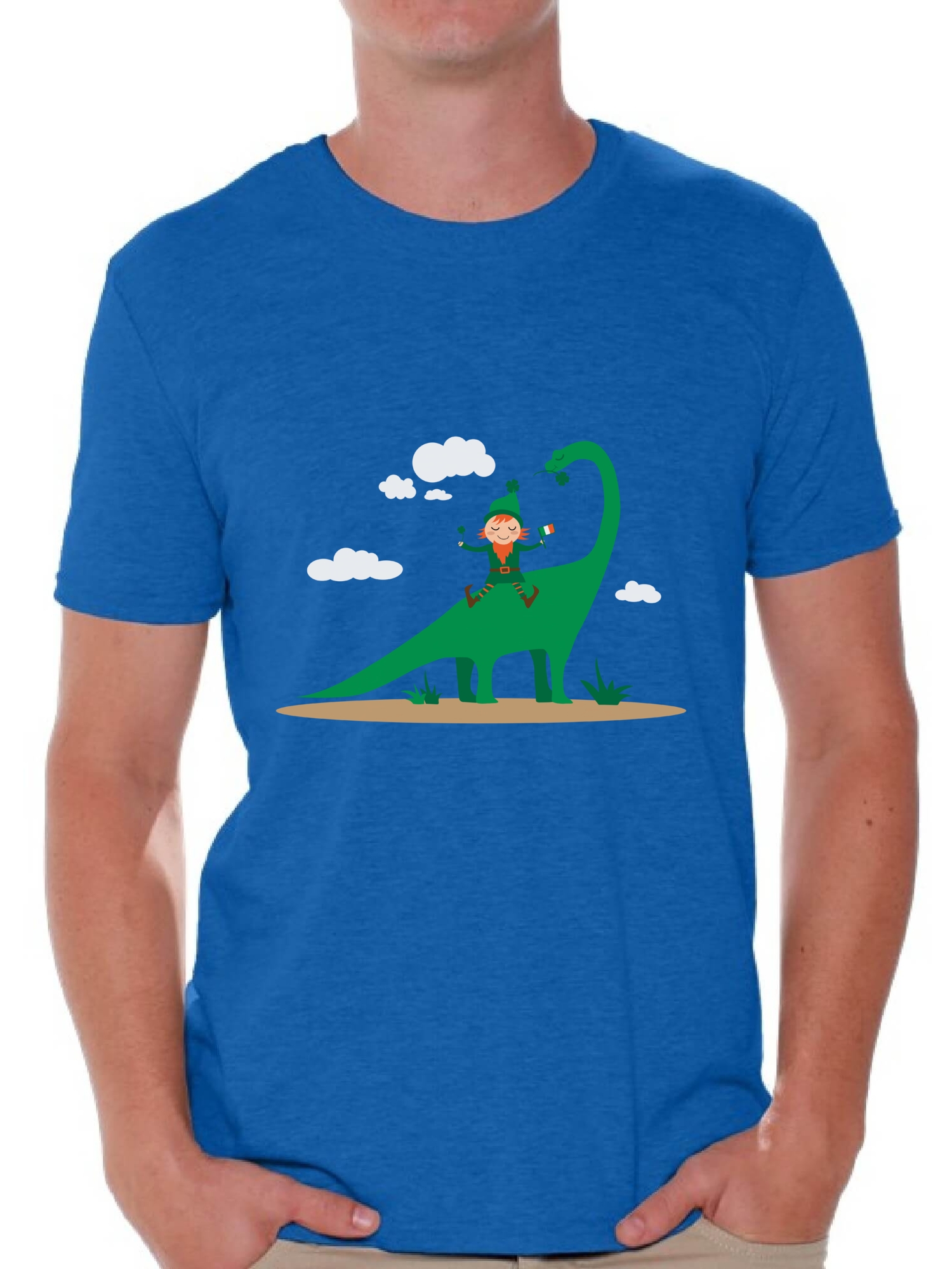 Awkward Styles Leprechaun And Dinosaur Tshirt St Patrick s Day Shirt