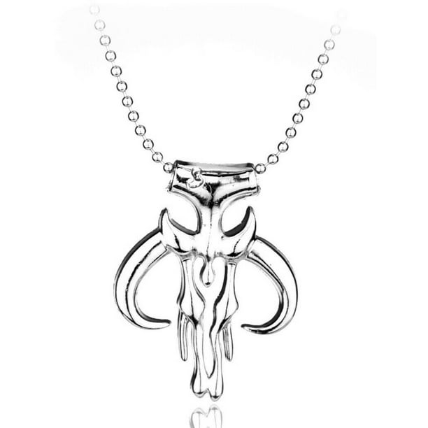 Star Wars Silver Mandalorian Logo Metal Pendant Necklace - Walmart.com