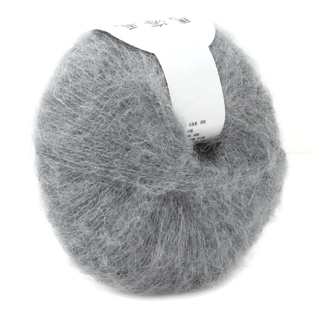 Angora yarn gray angora very fluff angora long hair rabbit yarn yarn ...