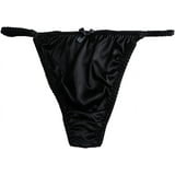 Yavorrs Womens Silk G String Thong, Double Layer Silk Gusset, Elastic ...