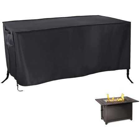 Persever Patio Fire Pit Cover Square,Outdoor Rectangular Fire Pit Table ...