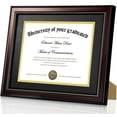 11x14 Diploma Frame with High Definition Glass, Display 8.5x11 ...