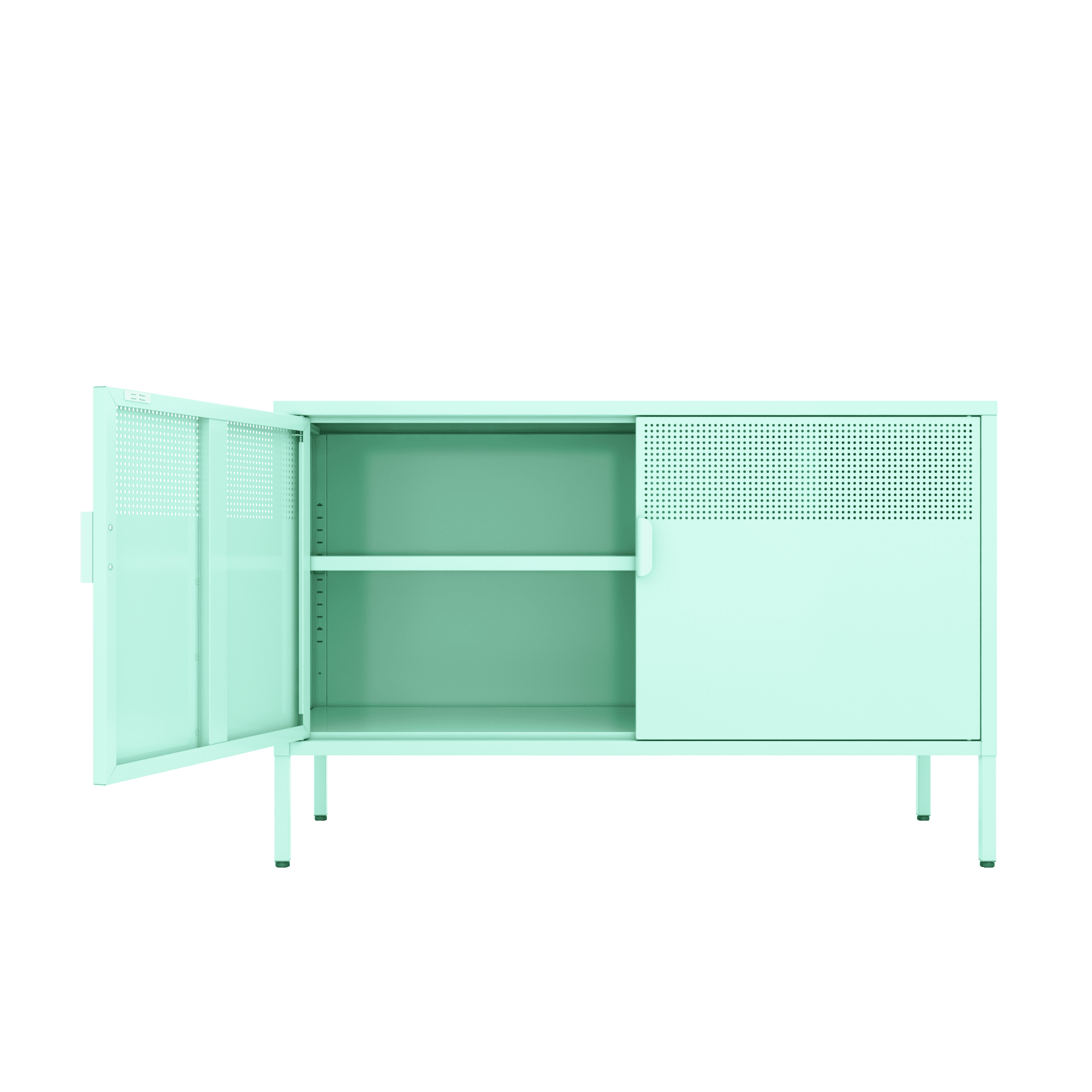 Meghna Metal Storage Locker Cabinet, Adjustable Shelves Free Standing ...