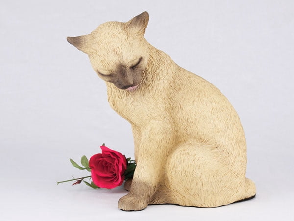 Siamese Cat Cremation Pet Urn for a Cat Memorial in remembrance of your ...