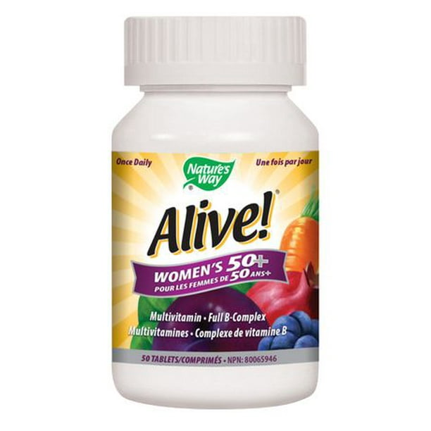 Nature's Way Alive! Women's 50+ Multivitamin B-Complex Tablets - Walmart.ca