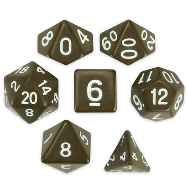Wiz Dice Sticky Ichor Set of 7 Polyhedral Dice in Display Case-Solid ...