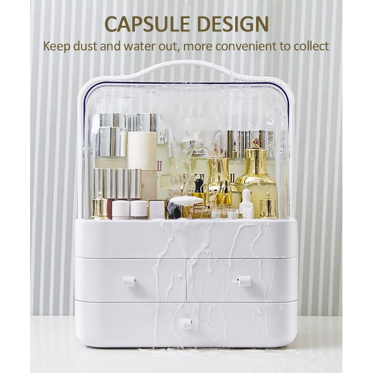 Acrylic Makeup Caddy With Handle | Saubhaya Makeup