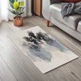 Abstract Door Mat 20x31.5 Inch Ink Painting Mottled Gradient Blue Gray ...