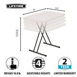 Lifetime 30-inch Foldable, Compact, Portable Personal Table with ...