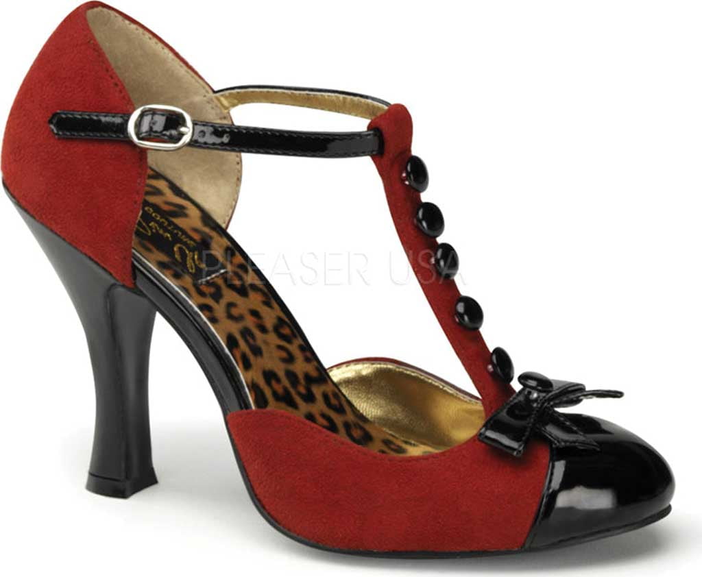 Women's Pin Up Couture Smitten 10 T-Strap Heel - Walmart.com
