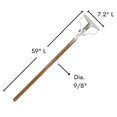 "ILOT Industrial Mop Stick, 59"" Commercial Mop Handle, Steelhead ...