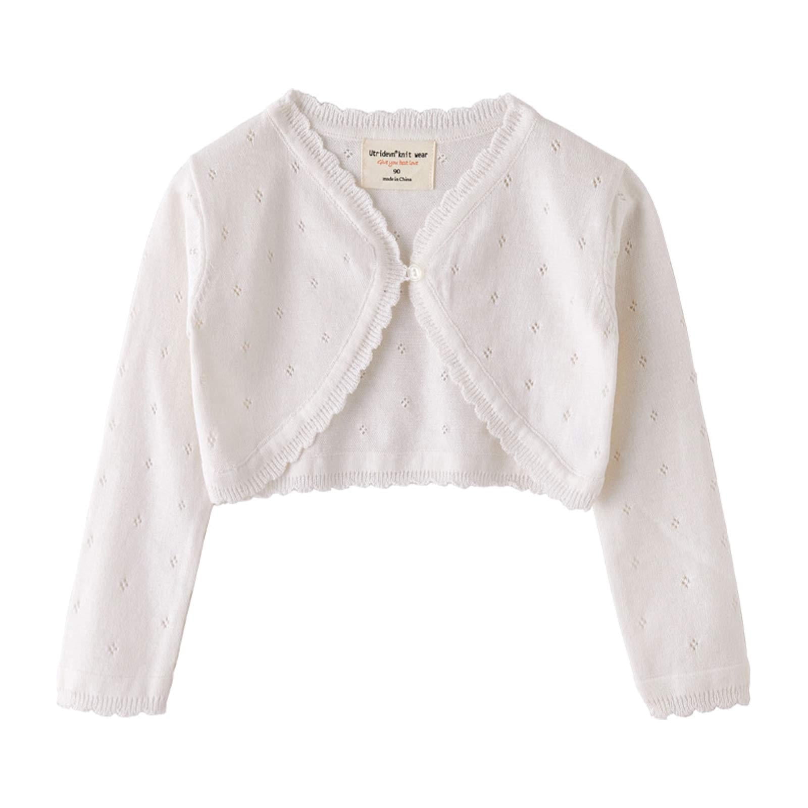 iiniim Baby Toddler Girls Long Sleeve Bolero Cardigan Shrug Single ...