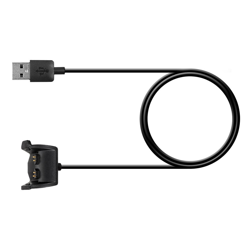 Graflsoa 1m Usb Charging Cable For Garmin Vivosmart Hr - Durable  Tangle-Free  Lightweight  Black
