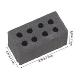 GAXIRE 50pcs Miniature Light Grey Clay Bricks for Craft, Model Building ...