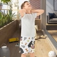 BZSMCE Adjustable Drawstring Casual Shorts With Dog Tennis Racket Bone ...