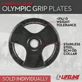 Lifeline Olympic Rubber Grip Plates - Easy to Grip - Walmart.com