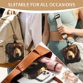 Bear Animal Art Square Gear Pouch with Lobster Clasp Waterproof Tech ...