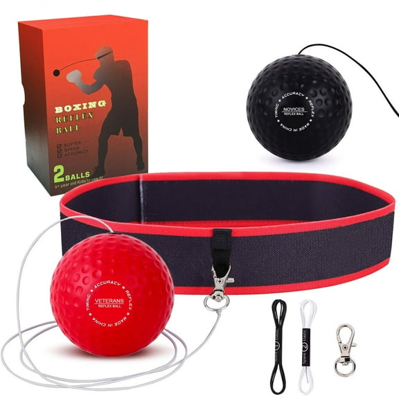 Boxbollen, Boxing Reflex Ball Set Of 2 Improve Speed, Hand-Eye ...
