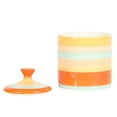 Wanda June Home Vintage Stripe Orange Stoneware Butter Dish, Sugar ...