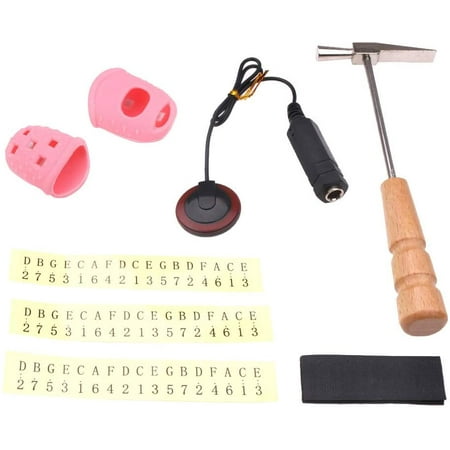 African Kalimba Tuning Hammer Tool+Finger Gaurds+Note Sticker+Pickup ...