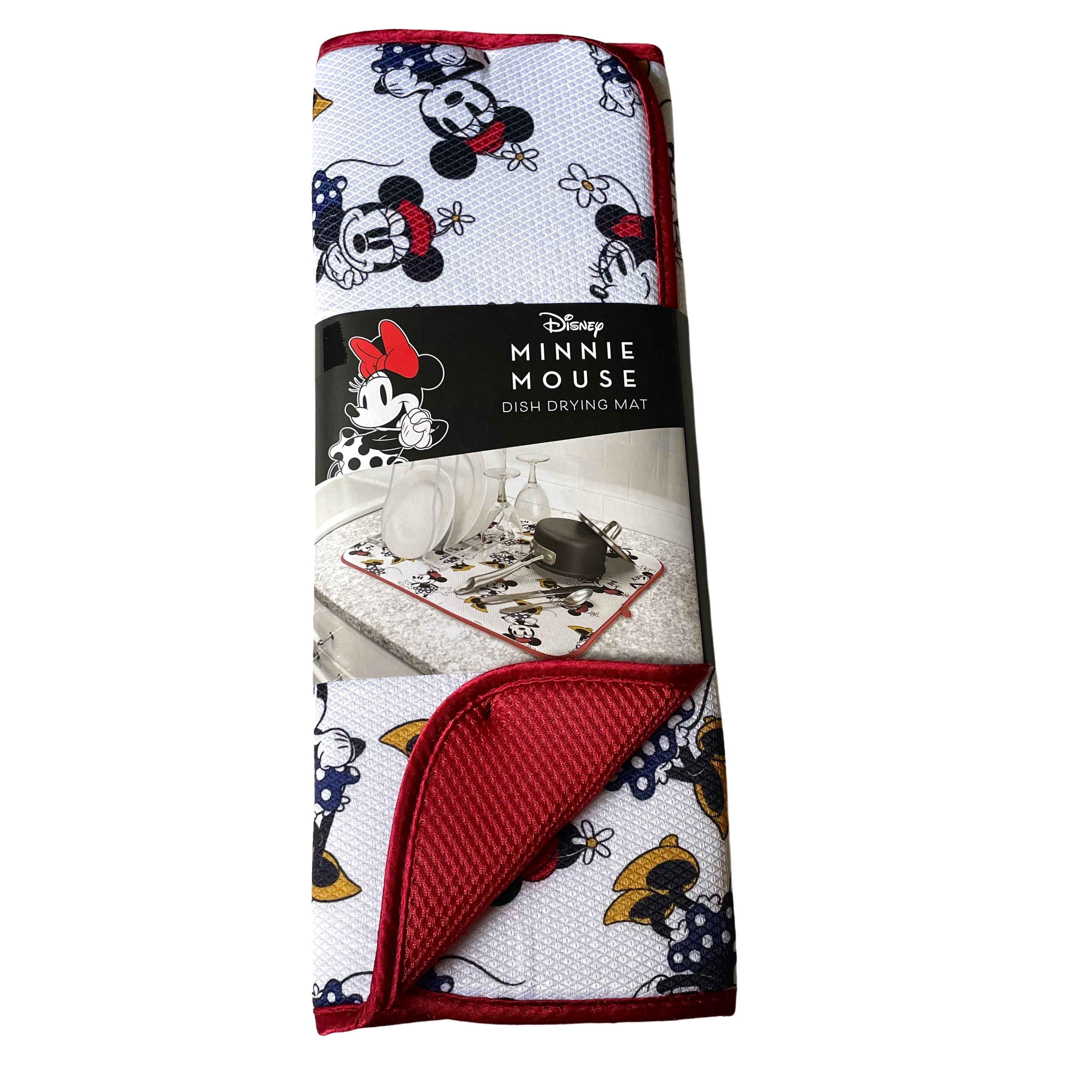 Disney Minnie Mouse Red & White Dish Drying Mat - Kitchen Home Decor ...