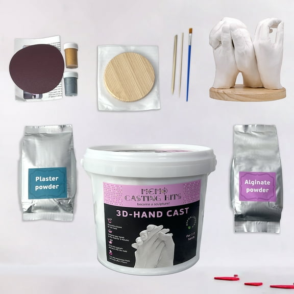 2 PCS Hand Casting Sculpture Base, Unfinished Heart Shaped Pine Wood ...