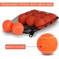 Bulk Tennis Balls for Beginner – 12 Pack High Elasticity Practice ...