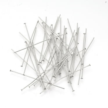 1000 Pcs Flat Head Pins Tarnish Resistant 304 Stainless Steel Flat Head ...