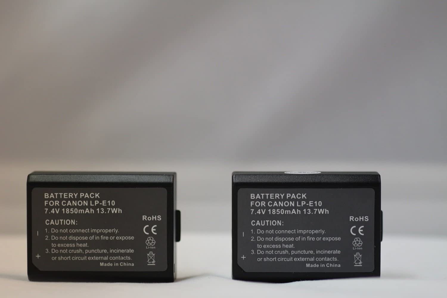 2 Pack Canon LP-E10 Li-Ion Battery Replacement by Commander for Canon ...
