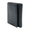 George RFID Protected Men Casual Trifold Wallet Black, Genuine Milled ...