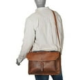 Sharo Soft Leather Laptop and iPad Brief and Messenger Bag - Walmart.com