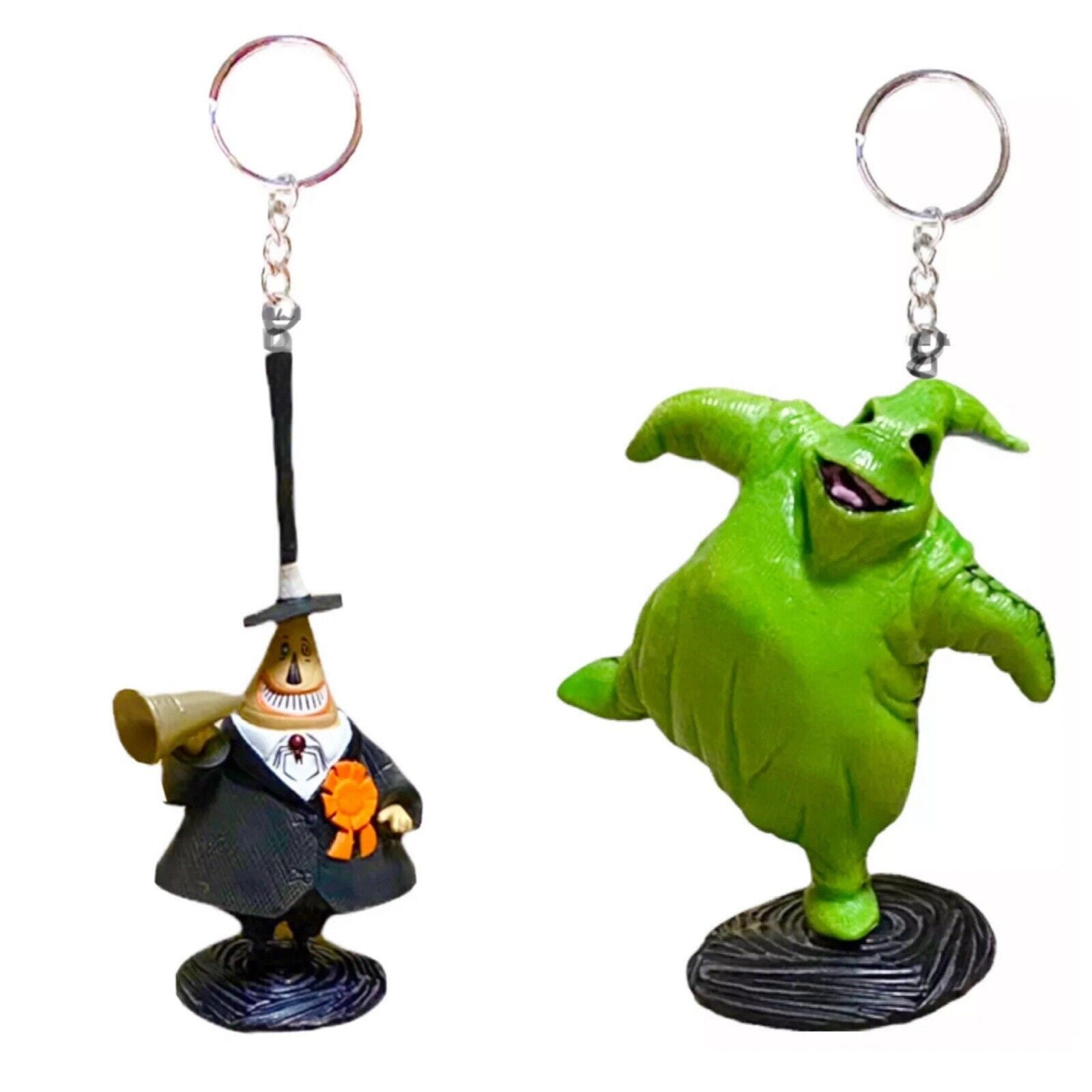 Nightmare Before Christmas Mayor & Oogie Boogie Key Ring Figure PVC ...